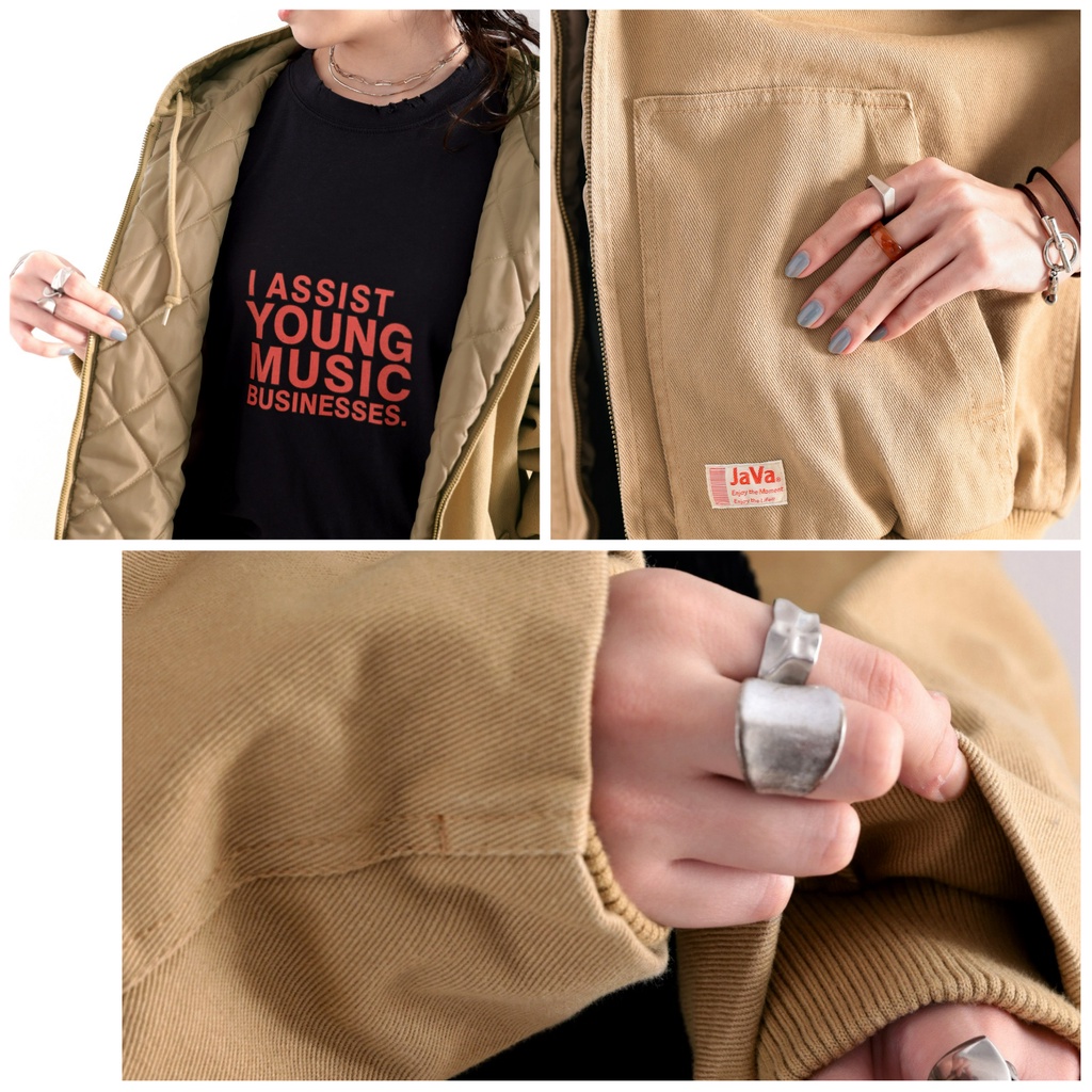 DoReFe | 日本限定JAVA聯名冬季 內裡絎縫 斜紋棉質連帽廓形夾克 外套 中性外套 男生夾克 女生 | 蝦皮購物