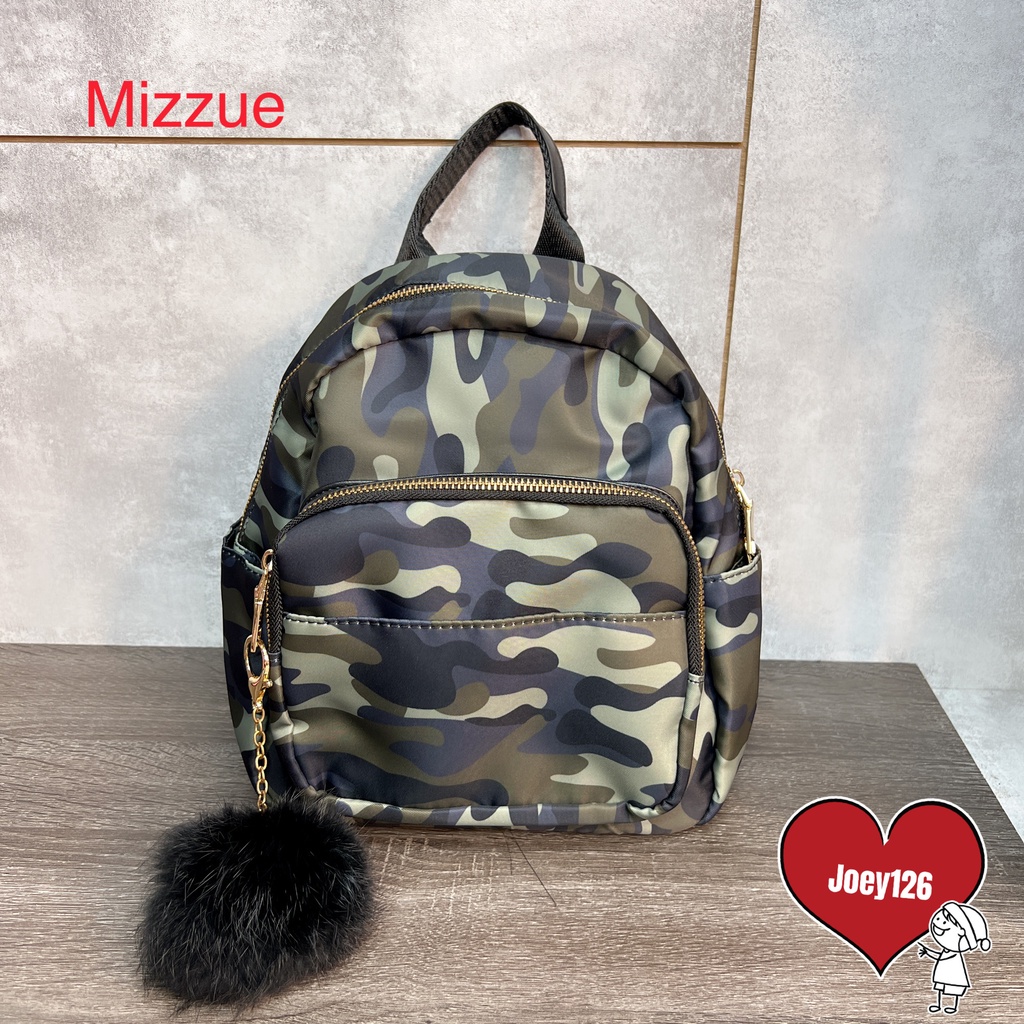 Mizzue 超輕時尚拉鍊尼龍後背包女 台灣現貨 大容量背包 女背包小 mini背包 6色 附上小毛球 迷你背包 禮物 | 蝦皮購物