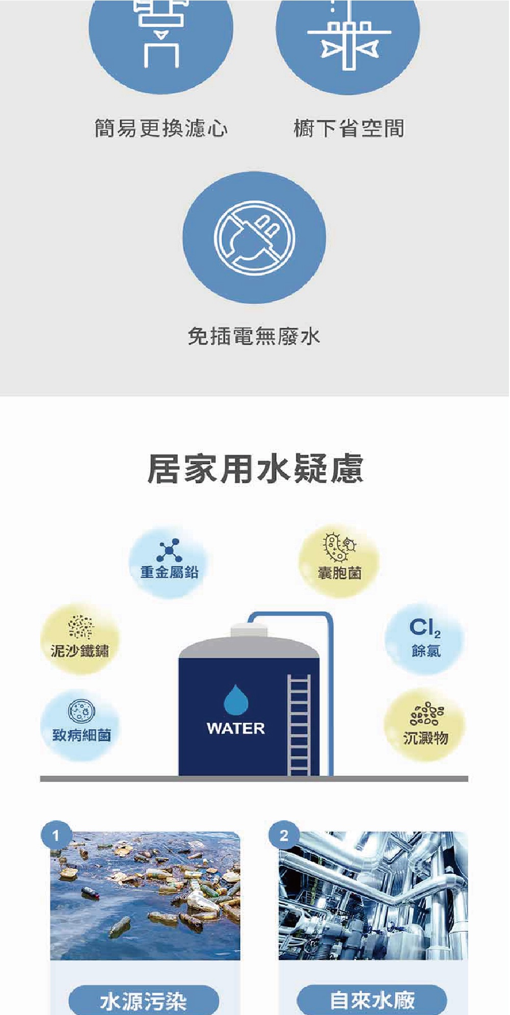 【3M加購樹脂濾心*2+PP濾心*2】S301 櫥下型三道式淨水器-鵝頸款(濾心一年份超值組) 【天康淨 | 蝦皮購物