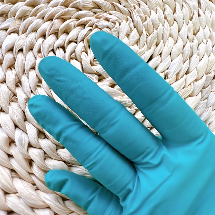 《現貨免運+發票》蒂芬妮綠 9/12吋加長加厚版NBR手套 AQUAGLOVE ChemMax 手套 NBR手套 | 蝦皮購物