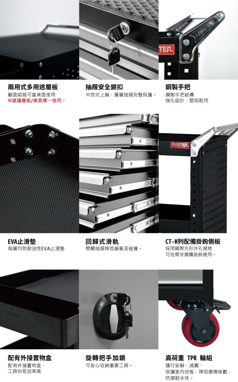 樹德 專業重型工具車 CT-2H3D 荷重200KG 可搭配背掛鈑 工作車 作業車 工廠 台製 含稅 SHUTER | 蝦皮購物