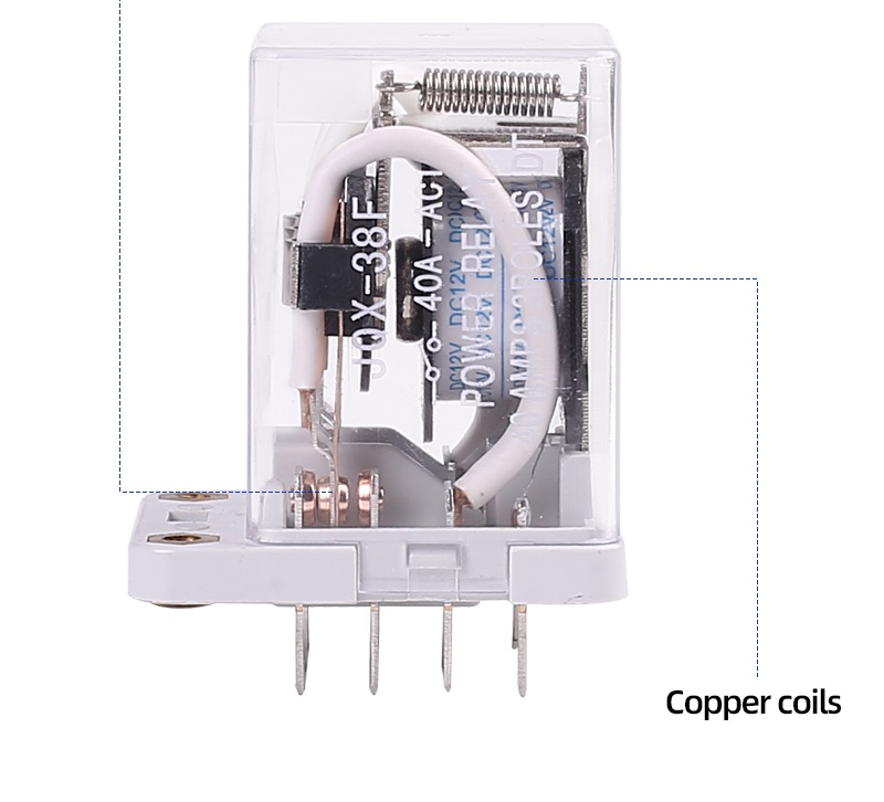 Jqx-38f 3Z 40A功率繼電器中間電磁繼電器11pin DC12V DC24V AC220V帶底座 | 蝦皮購物