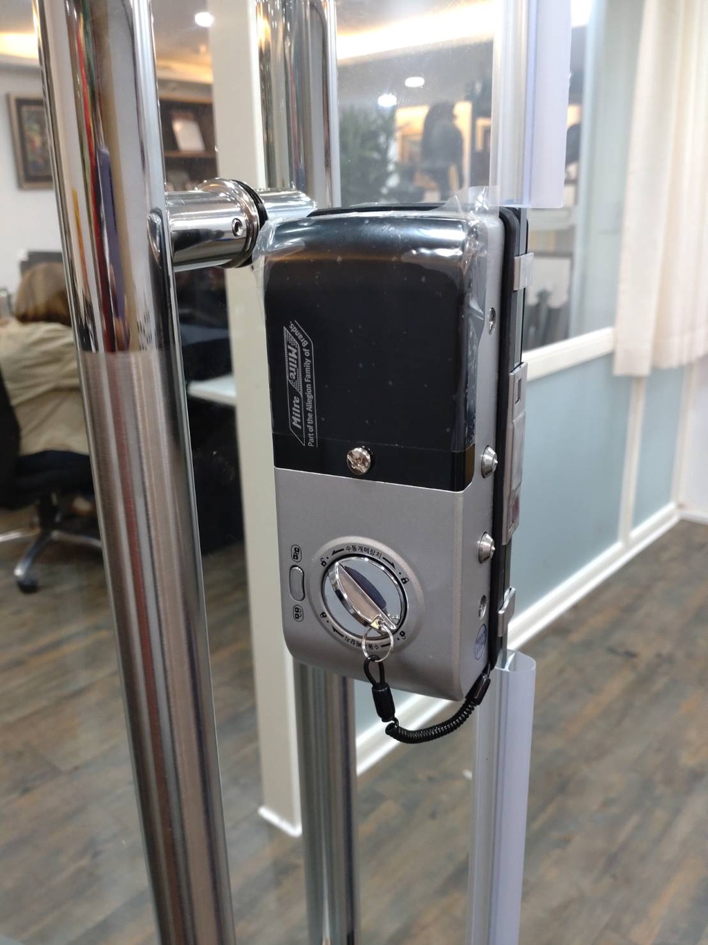 MILRE 韓國美樂MI-260玻璃門專用密碼卡片電子鎖 | 蝦皮購物