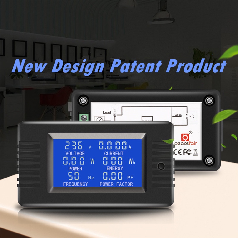 Pzem-020 PZEM-022 6in1 數字交流 80-260V 功率電能監測器電壓電流 KWh 功率計 | 蝦皮購物