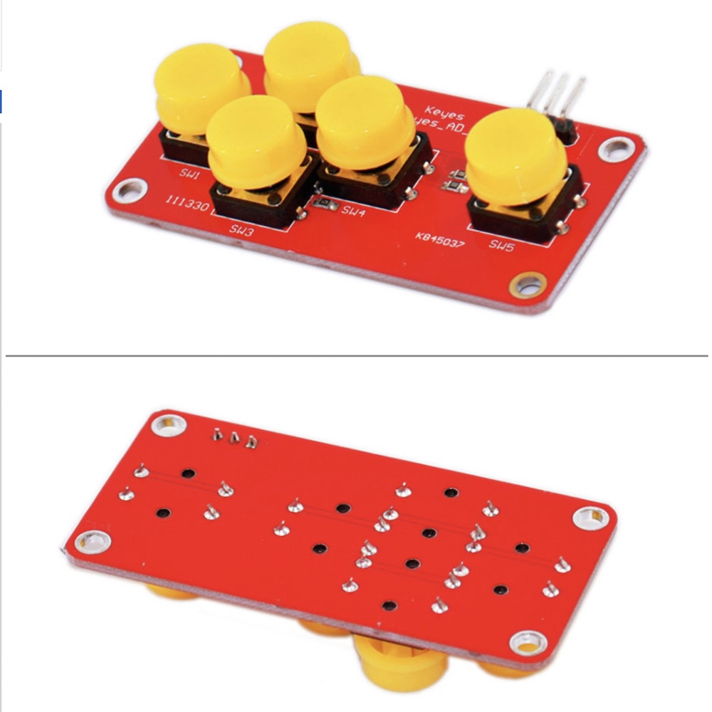 【樂意創客官方店】《附發票》AD Keyboard模擬鍵盤模組 遊戲按鍵適用 Arduino 電子積木模組 | 蝦皮購物
