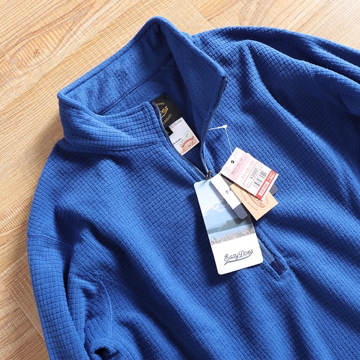 男款半拉鍊立領中層保暖透氣戶外格子絨上衣類power grip 構造Polartec P絨 | 蝦皮購物