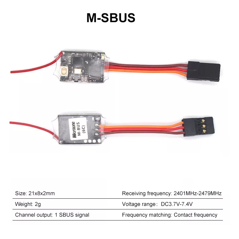 Microzone MC6RE MC7RB MC9002 MIni M-SBUS 接收器 6CH/ MC8RE 8CH | 蝦皮購物