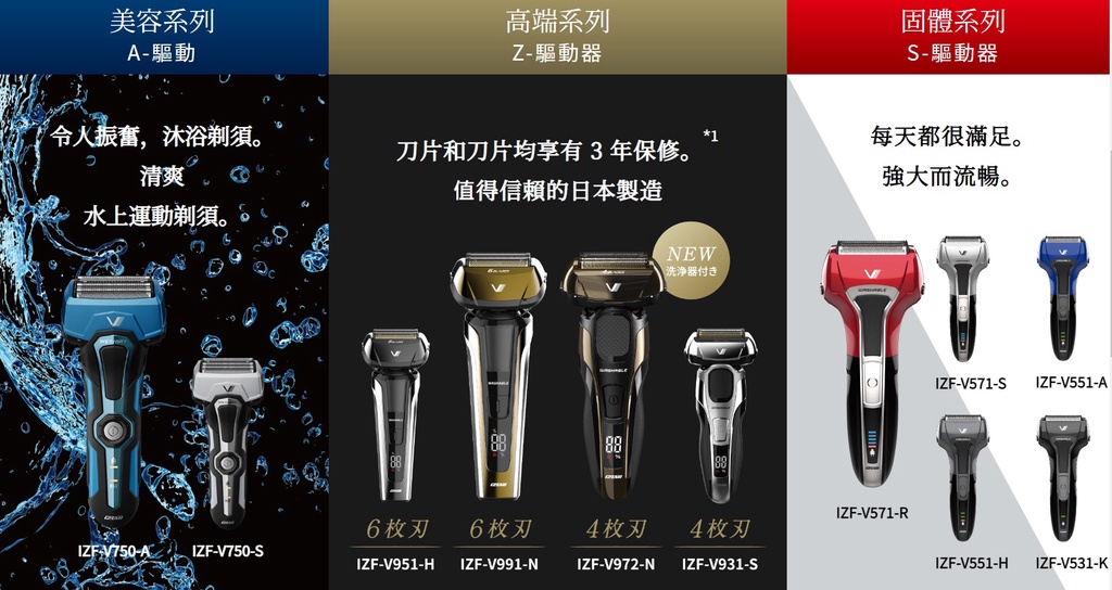 IZUMI 泉精器 IZF-V991 電動刮鬍刀 6枚刃 日本製 自動清洗座 充插兩用 國際電壓 | 蝦皮購物