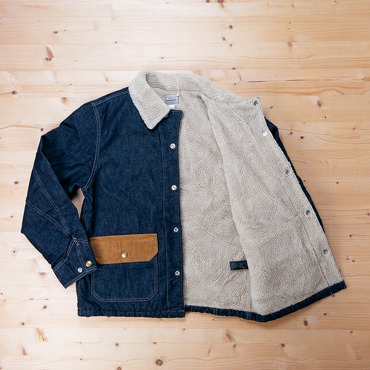 BTO 日本【PHERROWS】翻毛領牧場工作外套 | 蝦皮購物