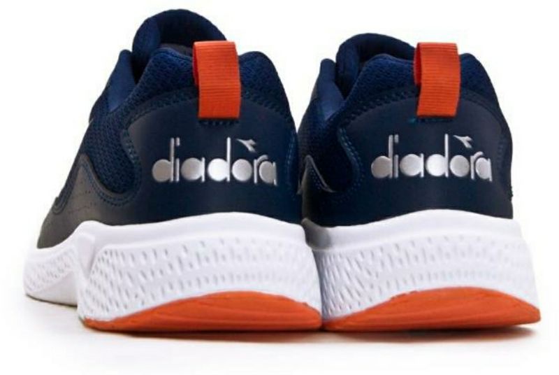【DIADORA】男 迪亞多那寬楦輕量避震慢跑鞋 流線輕跑系列(藍橘 DA71165) | 蝦皮購物