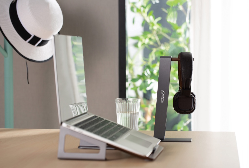 【瑞米 Raymii】 LTA-05 鋁合金 原木 耳機支架 耳機架 霧面磨砂 耳機收納架 展示架 全罩式 桌面收納 | 蝦皮購物