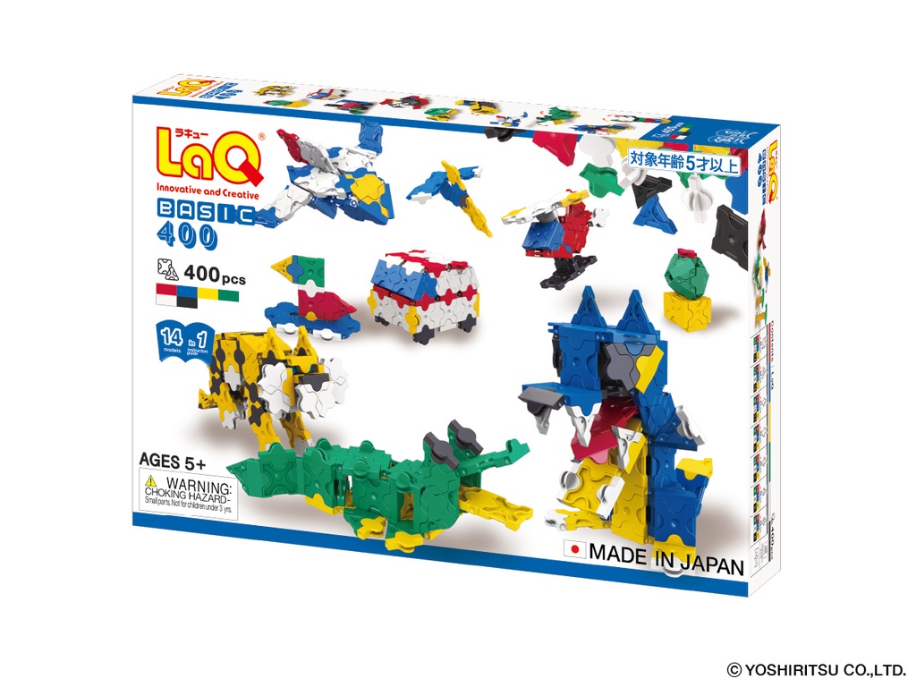 【LaQ】 基礎400-初心組(400pcs) 日本製造立體3D拼接積木/益智玩具/台灣獨家代理 | 蝦皮購物