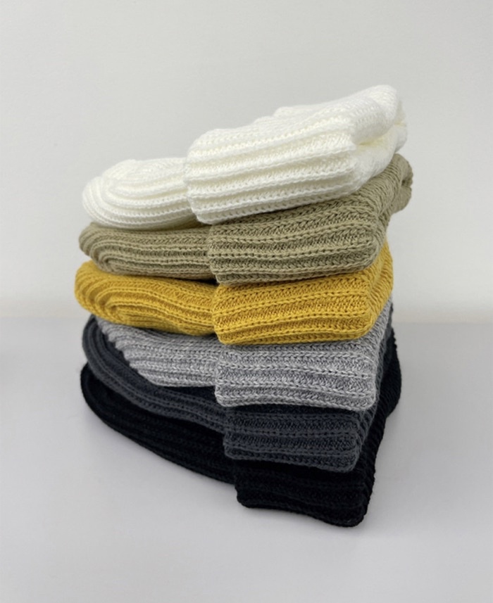 【JIN】現貨！🇰🇷韓國 Raucohouse 基礎細針織毛帽 冷帽 保暖 加長 | 蝦皮購物