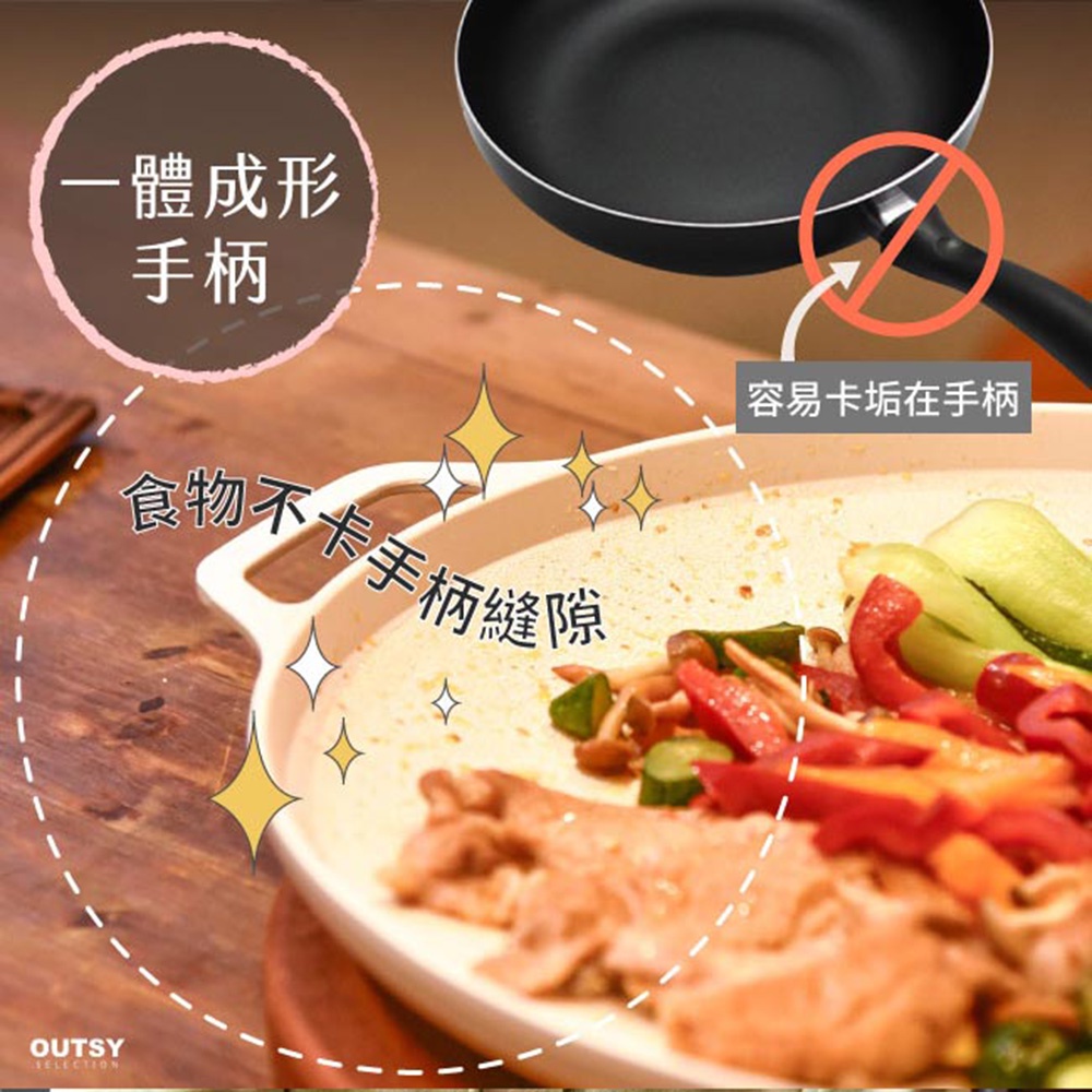 OUTSY韓式鋁合金雙耳可掛勾不沾烤盤 | 蝦皮購物
