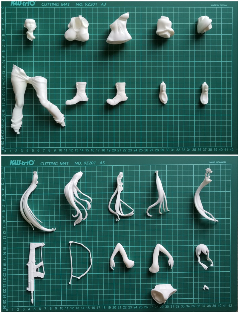 樹脂人偶套件 Asaka Kuga 1/6 插圖人偶性感女孩動漫未上漆車庫樹脂套件模型 GK | 蝦皮購物