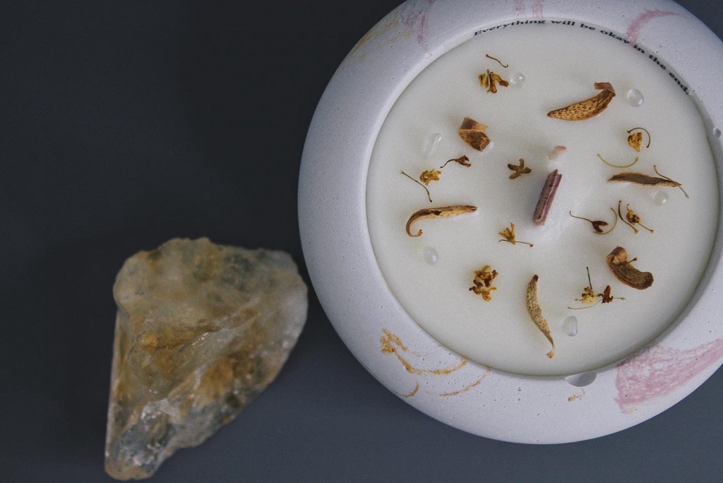 iki scent 脈輪系列-臍輪能量蠟燭 | 蝦皮購物