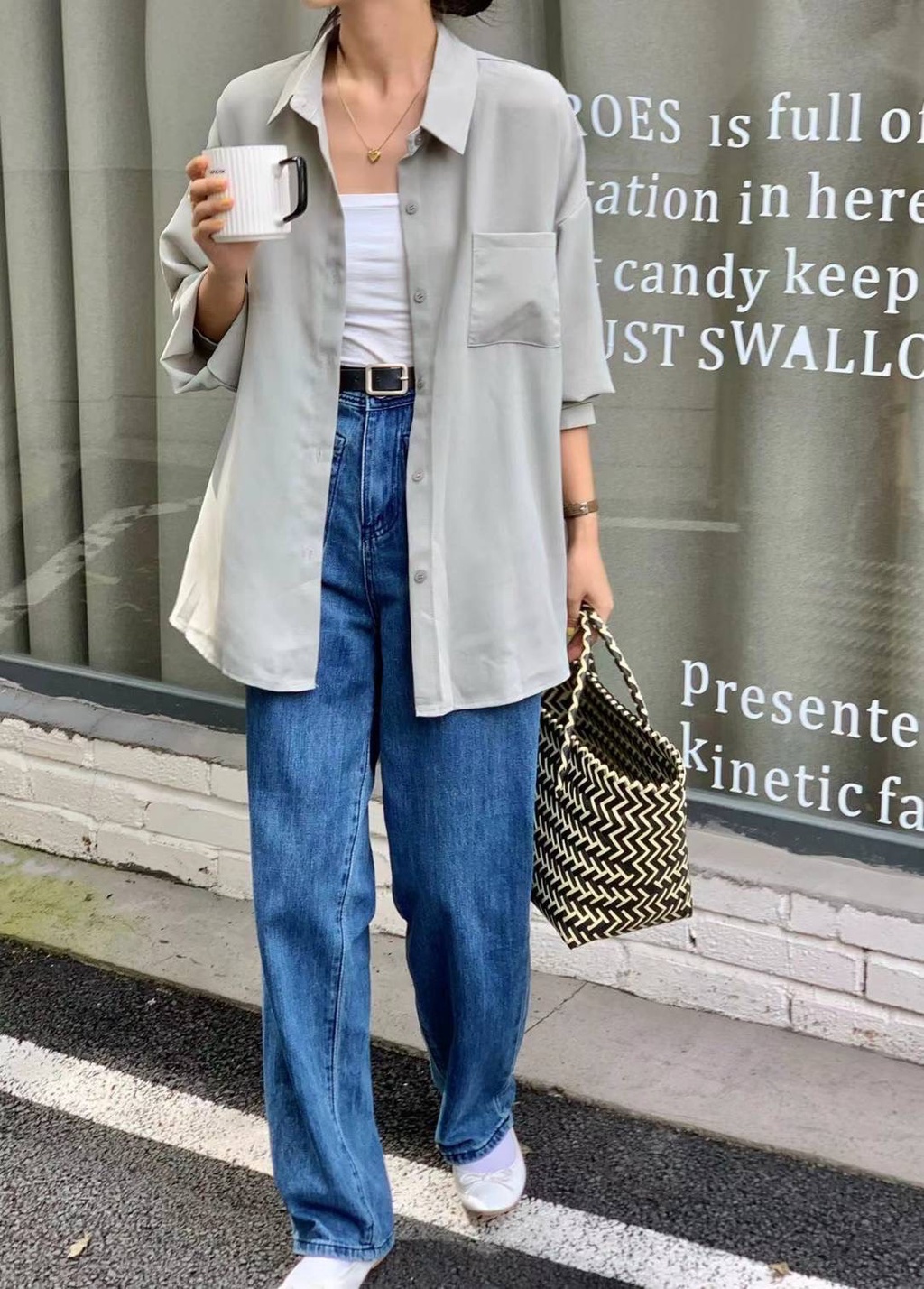 Waroom|現貨 春夏韓國馬卡龍色側開叉長袖襯衫|女裝|中長款襯衫|雪紡襯衫|OL|制服|學生|打底襯衫 6018 | 蝦皮購物