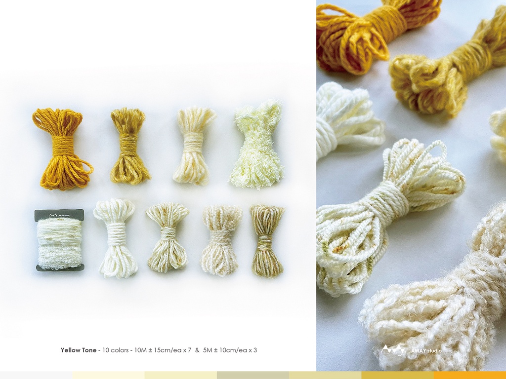 AWAY studio - Art Weaving Yarns package Yellow Tone | 蝦皮購物