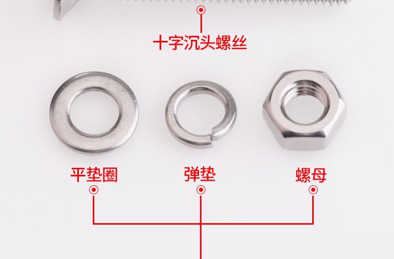 【XJK】螺絲M8/M10 平頭螺絲組合 304不鏽鋼沉頭螺釘墊片套裝 | 蝦皮購物