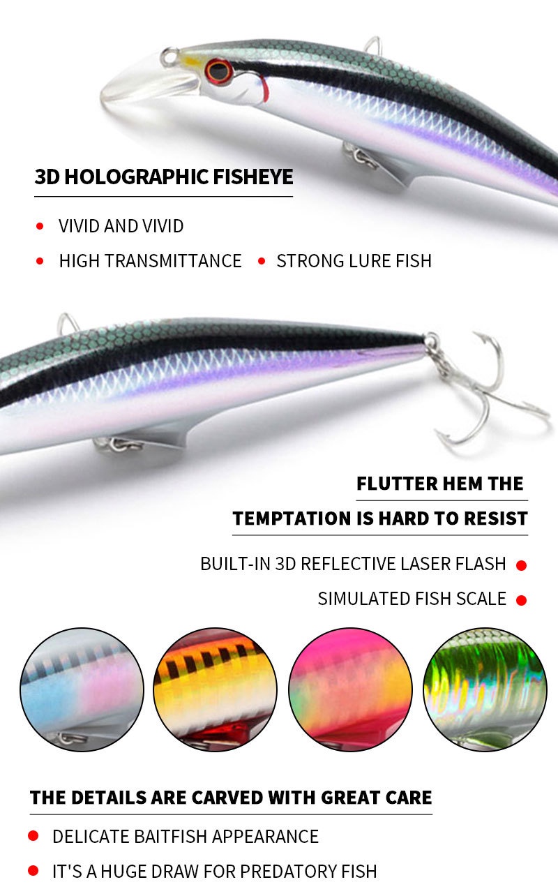 【多魚釣具】岸拋米諾 路亞 假餌 沉水米諾 95mm/30g 遠投 深潛 固定重心 高比重 海鱸 竹梭 | 蝦皮購物