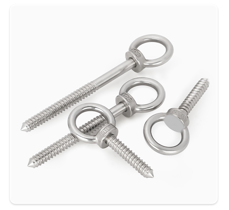【XJK】304不鏽鋼吊環螺絲釘 掛鉤自鑽 羊眼圈型自攻 帶圓環自攻釘 音響螺栓 | 蝦皮購物