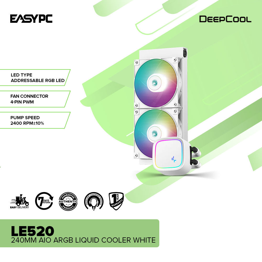Deepcool LE520 LE720 一體機 Cpu 液體冷卻器| 水力軸承| 鋁| ARGB| 黑白 | 蝦皮購物
