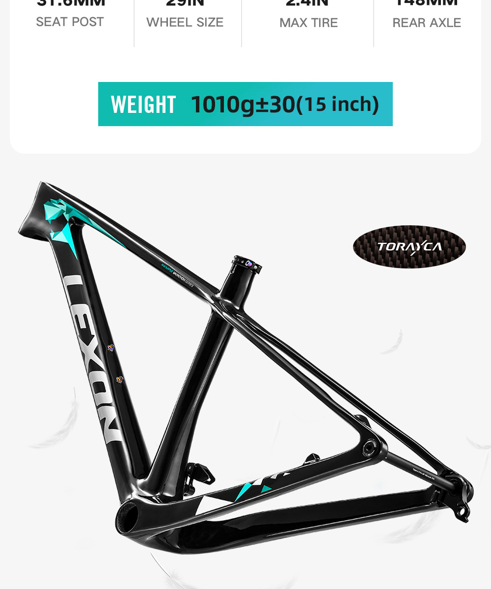 2025 LEXON T1000 碳纖維 Mtb 車架 29er Bicicletas 山地自行車 29 碳纖維車架 B | 蝦皮購物