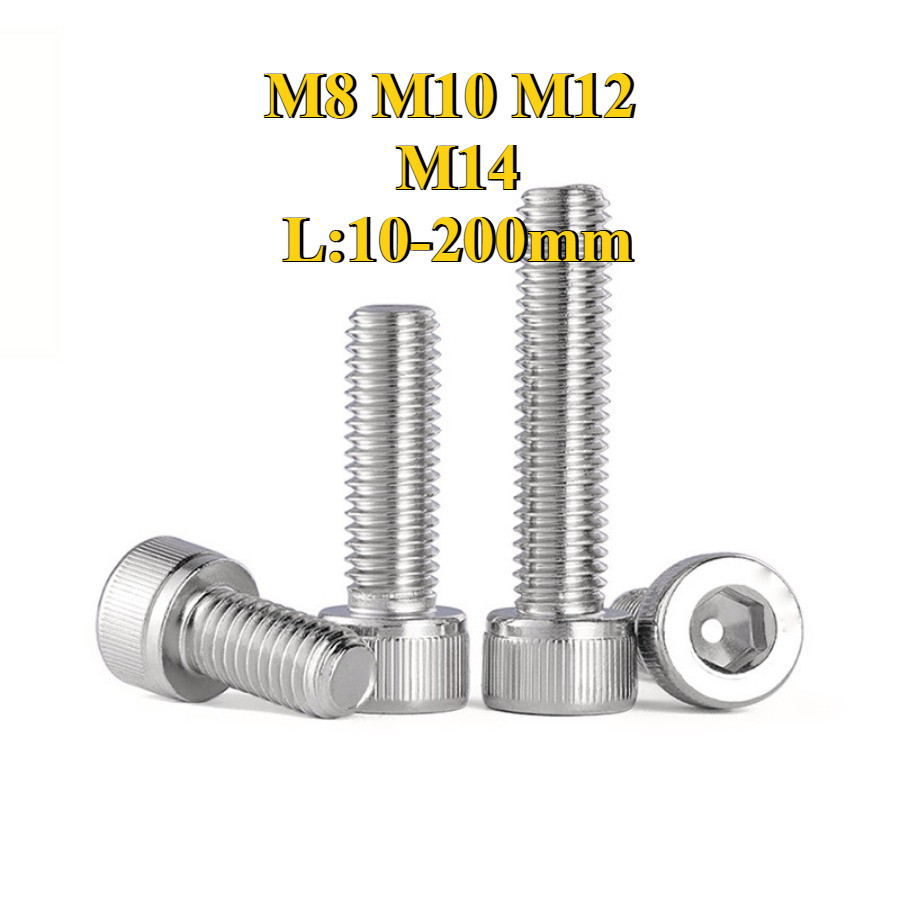 SUS316不鏽鋼杯頭內六角螺栓杯頭螺絲釘加長圓柱頭螺栓M8/M10/M12*L10-200mm（YL-TH） | 蝦皮購物