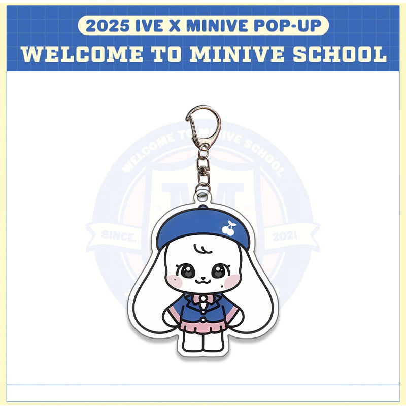 🚚台灣出貨🔰 IVE MINIVE 首爾快閃店校園版卡通形象亞克力 鑰匙扣掛件 芙 張元 IVE吊飾 包包吊飾 | 蝦皮購物