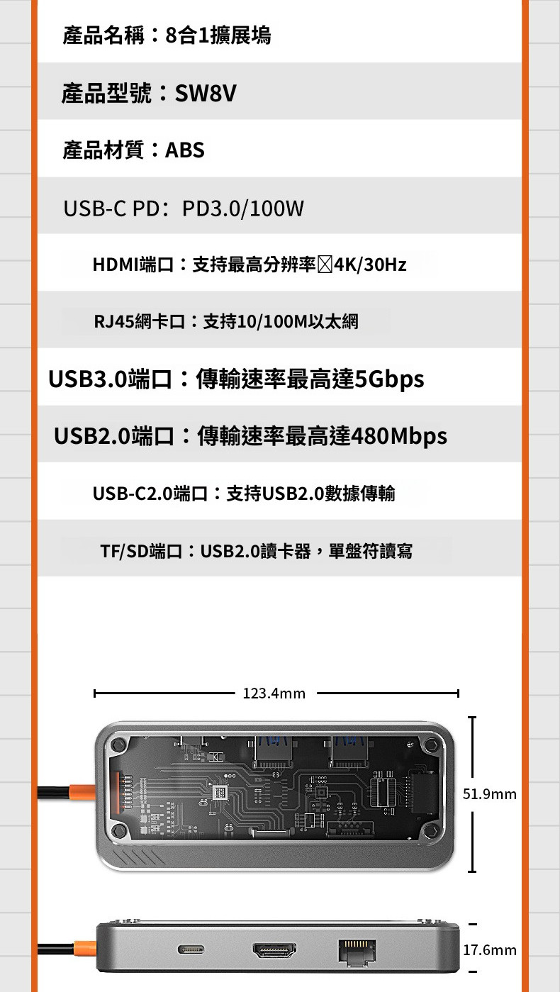 【透明15合1擴充神器】Type-C Hub×HDMI+USB3.0｜集線轉換器｜筆電平板手機 type-c擴展塢 | 蝦皮購物