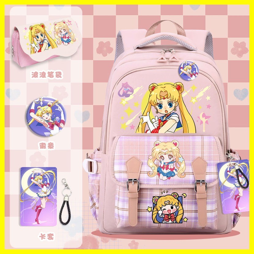 【ZOCI】 書包 Sailor Moon Tsukino Usagi 美少女戰士周邊書包學生後背包女背包月野兔大容量輕 | 蝦皮購物