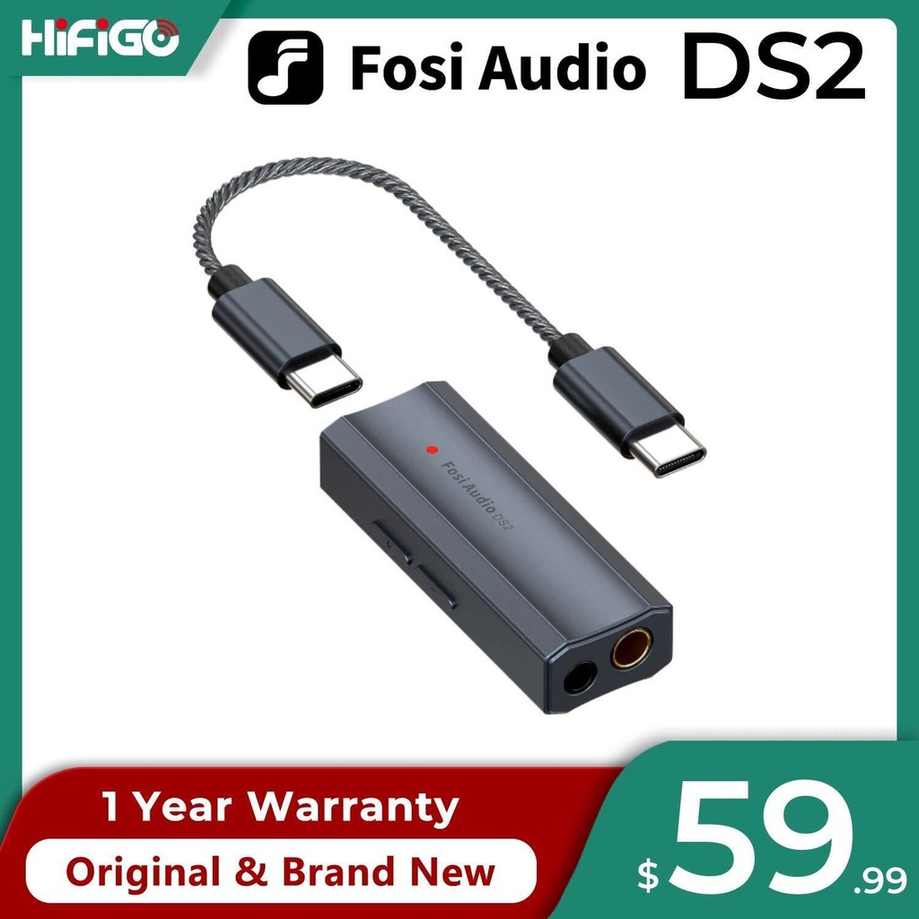 音頻配件 2024 年全新 Fosi Audio DS2 Dual CS43131 便攜式 USB DAC 和 AMP | 蝦皮購物