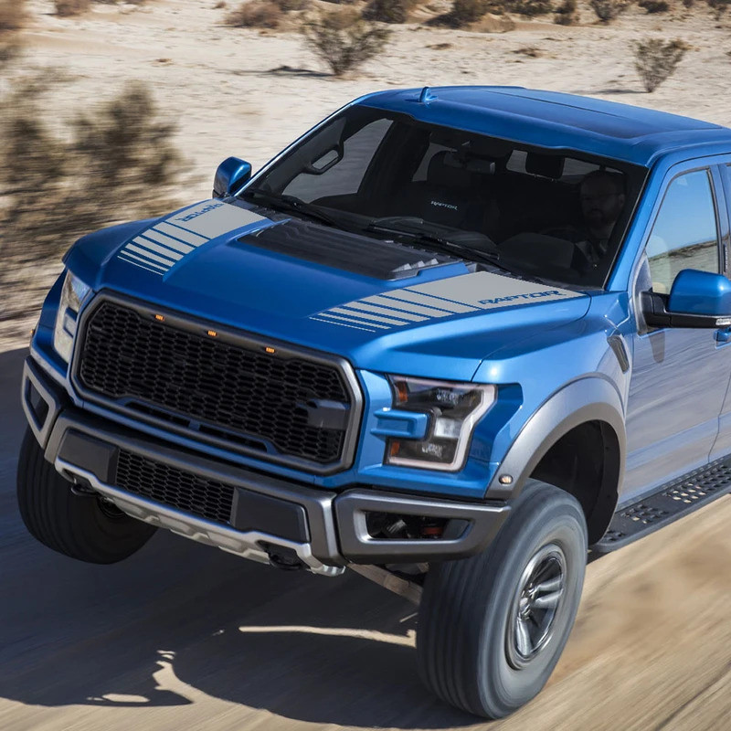 2 件裝汽車貼紙適用於福特 Ranger Raptor F150 2015-2020 皮卡引擎蓋貼花卡車圖形乙烯基裝飾罩 | 蝦皮購物