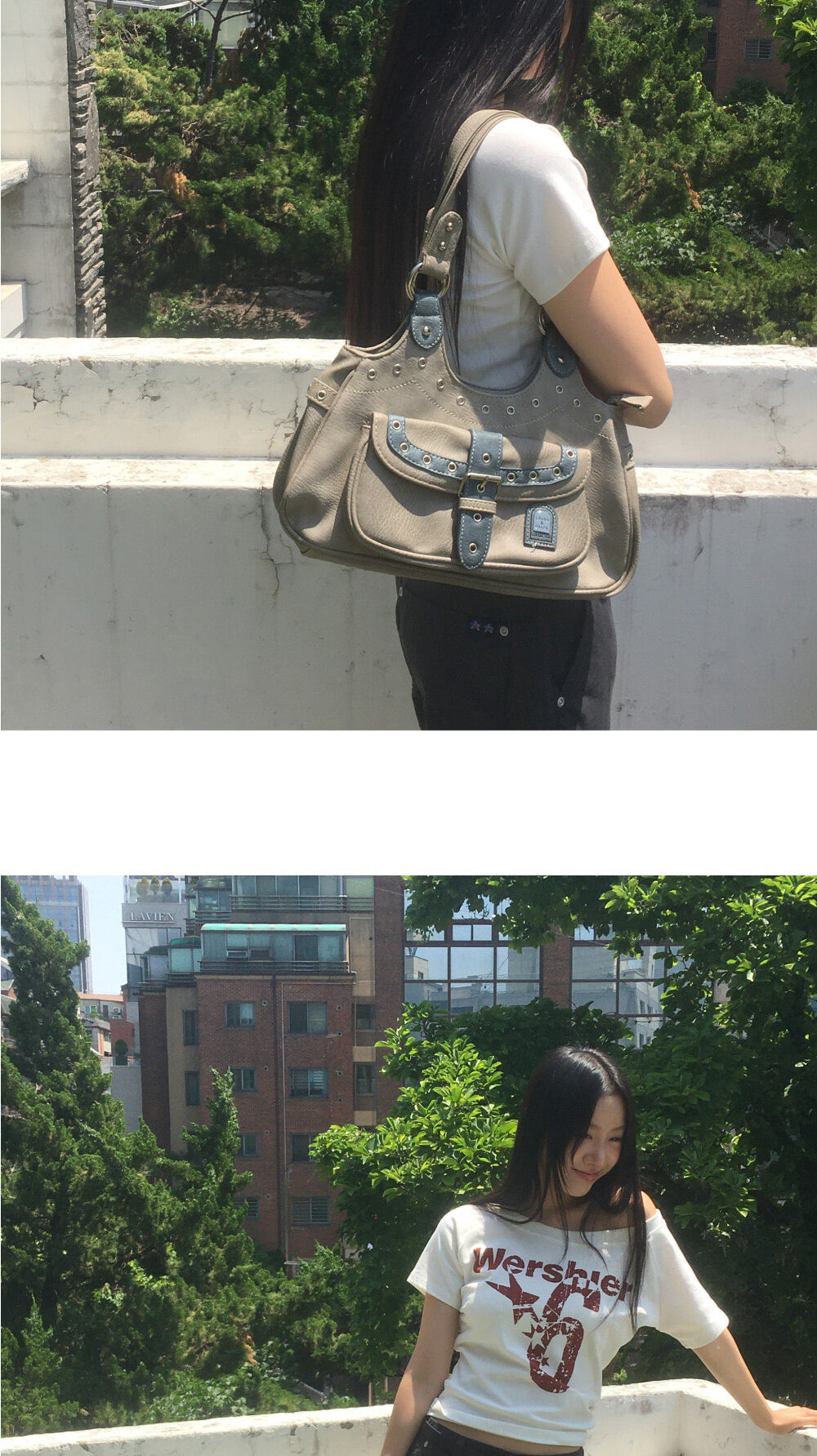 Codibook｜韓國 wonderwonder 破裂印花露肩短袖T恤[預購]短袖上衣 T恤 女裝 | 蝦皮購物