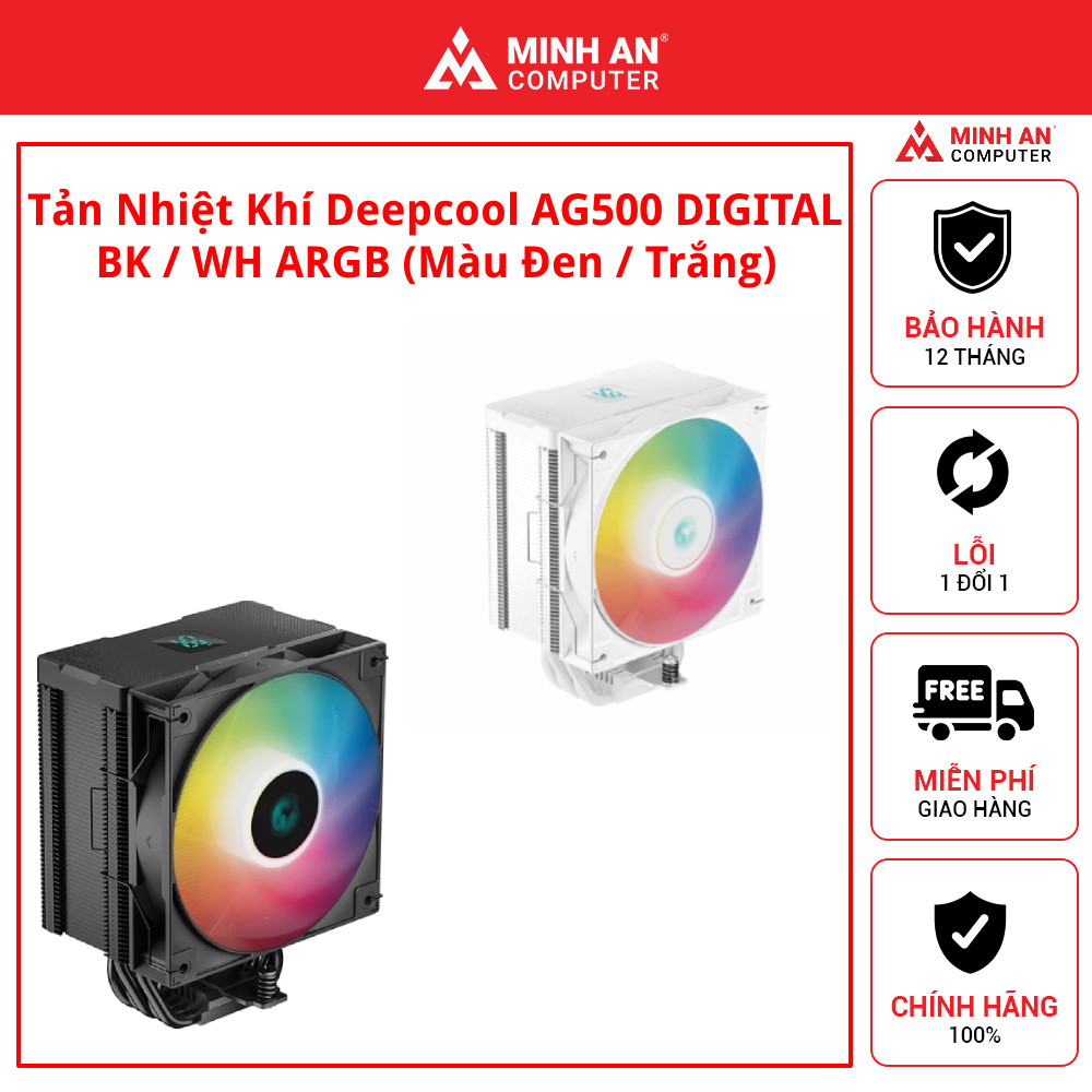 ♞Deepcool AG500 DIGITAL BK / WH ARGB 冷風機 (黑/白) | 蝦皮購物
