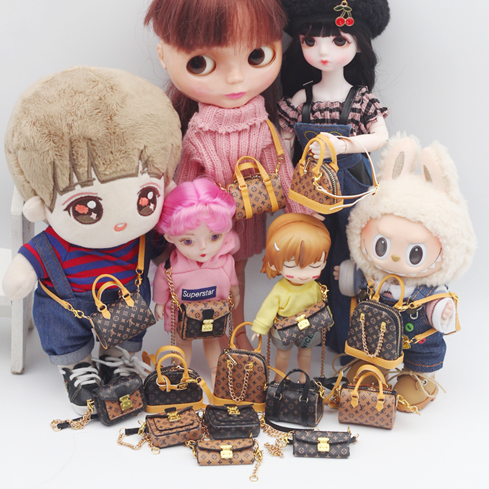 【17cm Labubu/upsetduck/baoao/liila】l-v 高品質背包,可愛的labubu單肩包 | 蝦皮購物