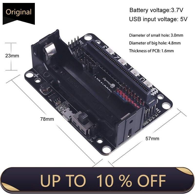 ♞microbit扩展板robotbit V20支持makecode编程extension Board 蝦皮購物 