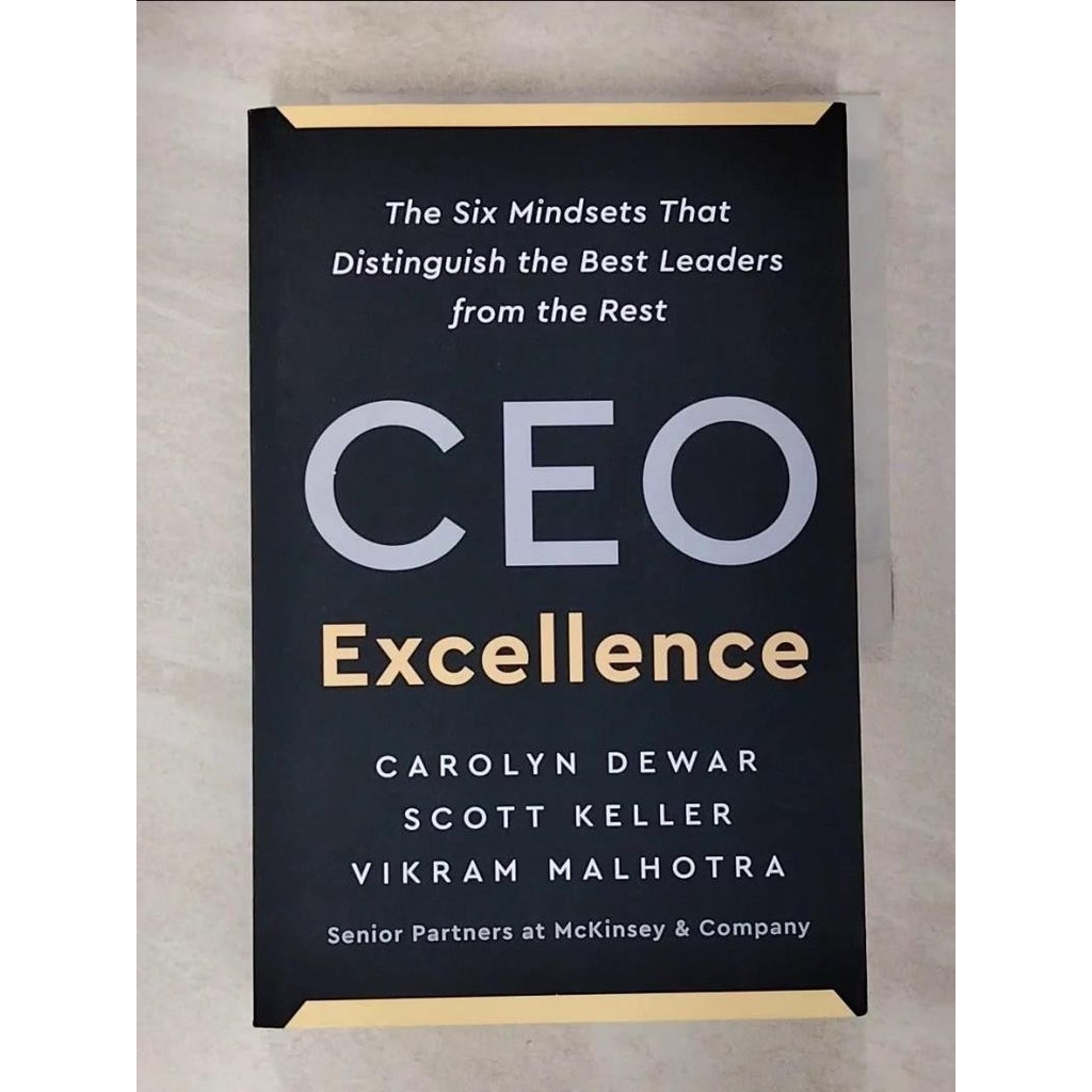 CEO Excellence : The Six Mindsets That Dis【T3／財經企管_ES4】書寶二手書 | 蝦皮購物