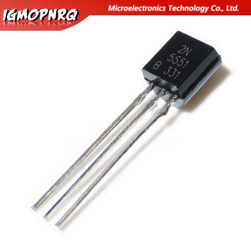 100 件 2N5551 0.6A 160V 雙極晶體管 - BJT NPN Gen Pur SS TO-92 全新 | 蝦皮購物