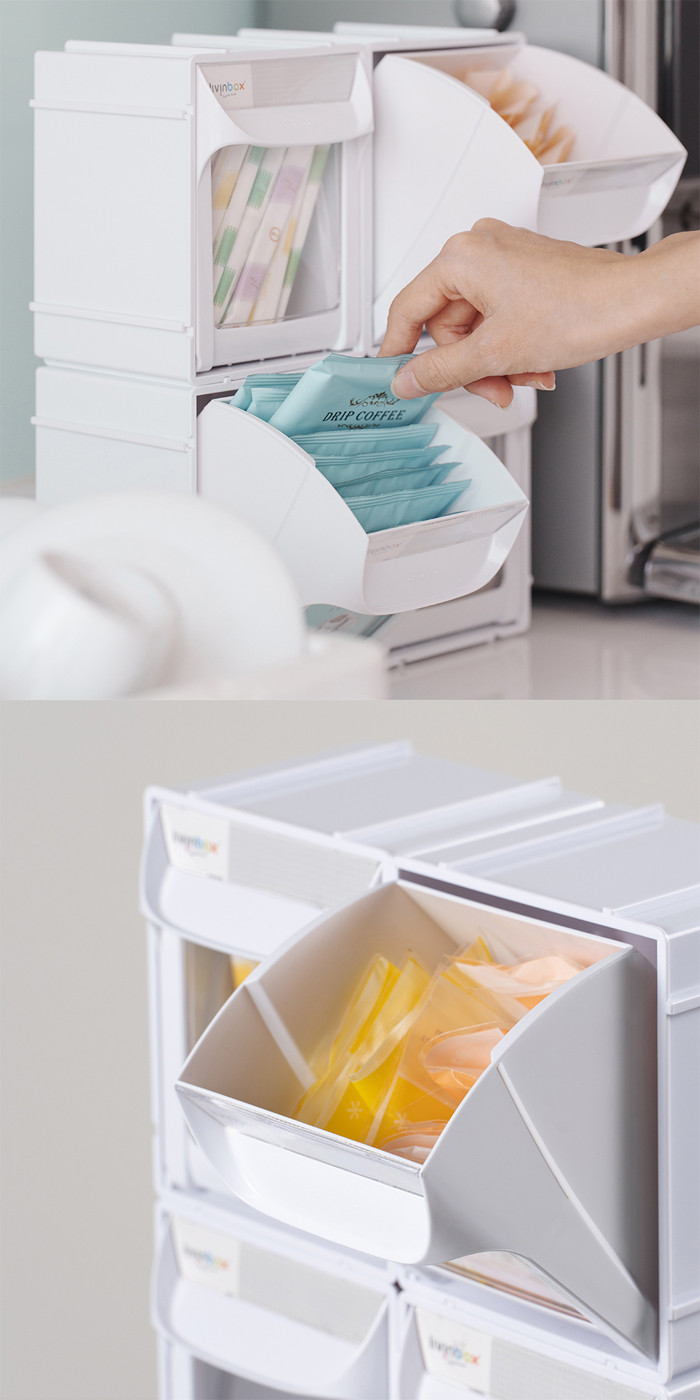 Shuter樹德 快取分類盒 FO-121(黑灰/白色) 台灣製 掀開式抽屜 通SGS測試 置物 收納 整理【愛買】 | 蝦皮購物