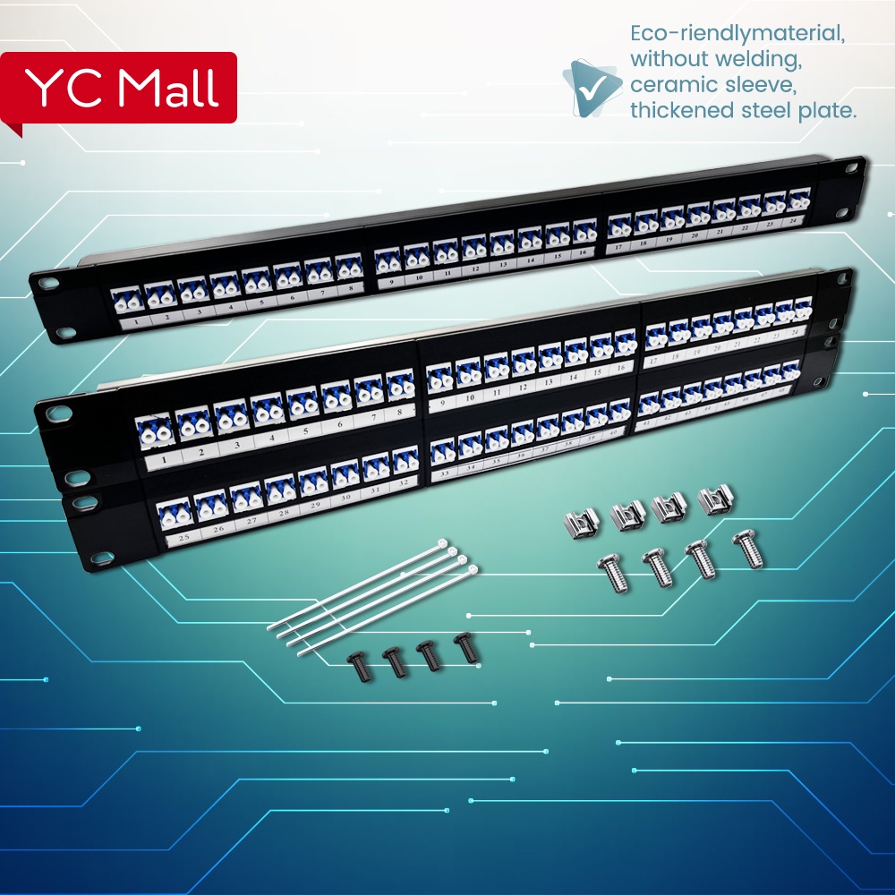 Lc 48 / 96 端口 1U / 2U 19" 金屬 FTTH 機架式配線架 | 蝦皮購物