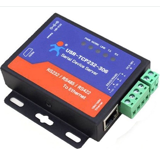 ♞,♘,♙具有 DHCP 和 5V 3A 電源 (1PCS) 的 USR-TCP232-306 串行端口 RS232 / | 蝦皮購物