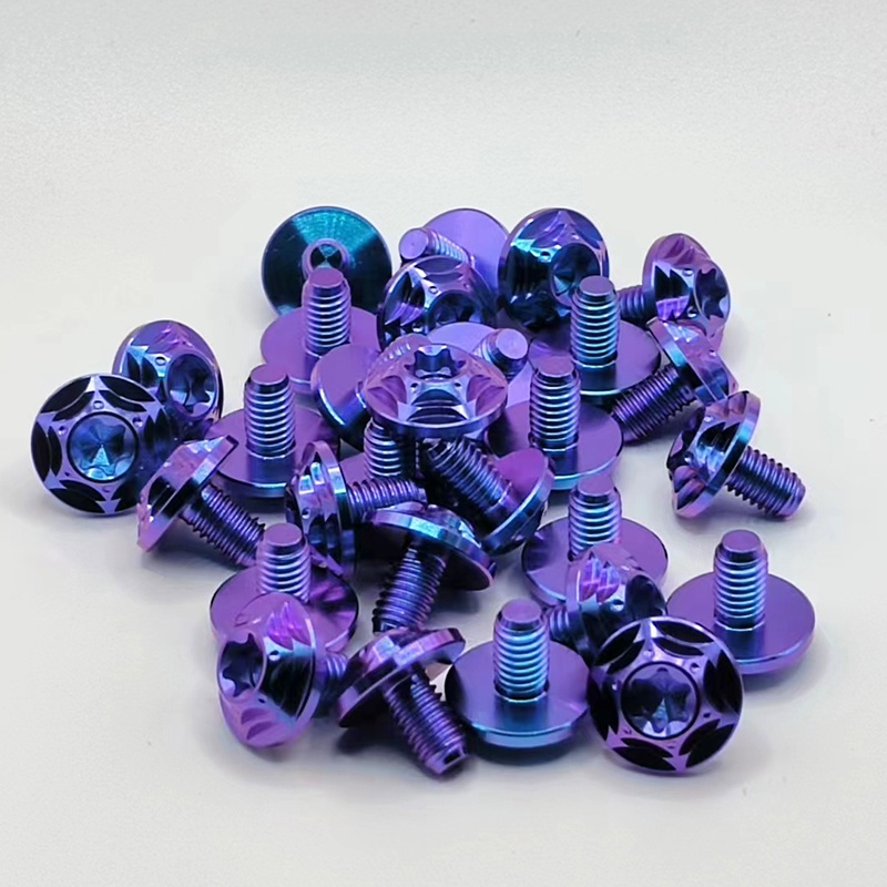 Gr5/tc4 摩托車 CNC 鈦合金螺絲 M5 摩托車前擋風玻璃螺絲車身螺絲 | 蝦皮購物