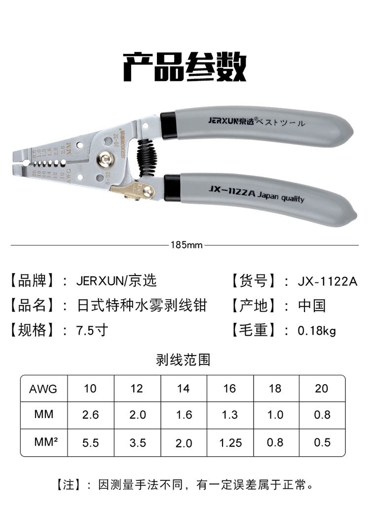 Jerxun 多功能剝線鉗壓線鉗電工剝線鉗電纜剪端子鉗剝線鉗 | 蝦皮購物