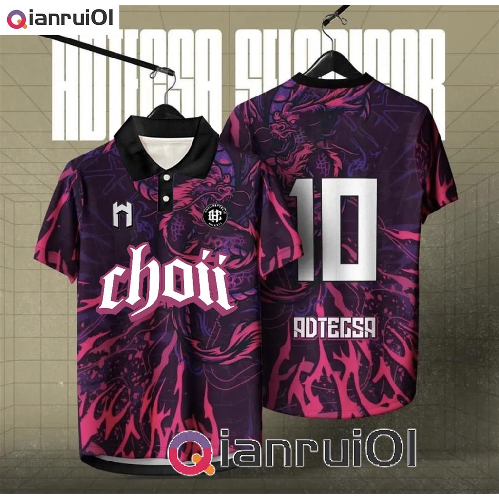 Choii 復古領 Baju Viral 泰國球衣 Original Choii 全昇華超細纖維球衣 T 恤 Tikto | 蝦皮購物