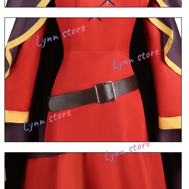 Megumin Cosplay Costume&Wig Kono Subarashii Sekai ni Shukufu | 蝦皮購物