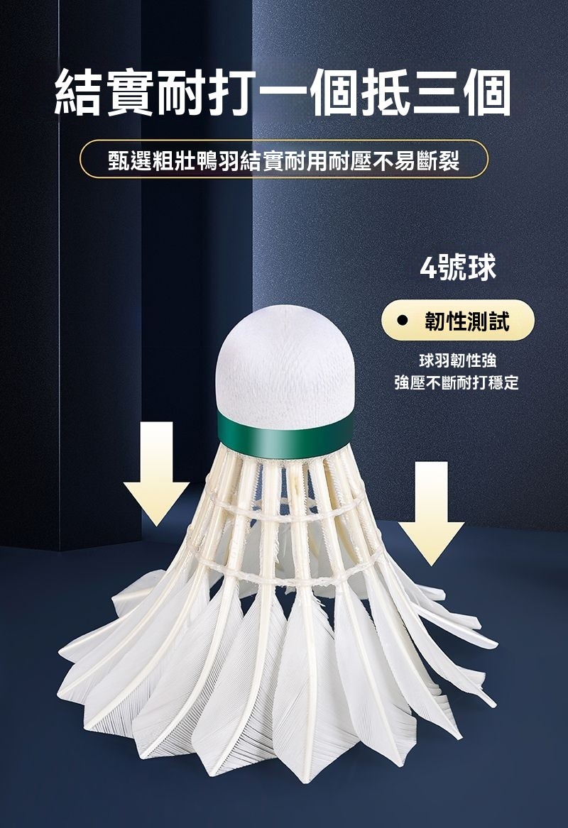 【台灣出貨.下殺價】羽球 SPORT 4/5/6/7/66號 耐打 練習級 比賽級 精選級 鵝毛 羽毛球 12只裝 | 蝦皮購物