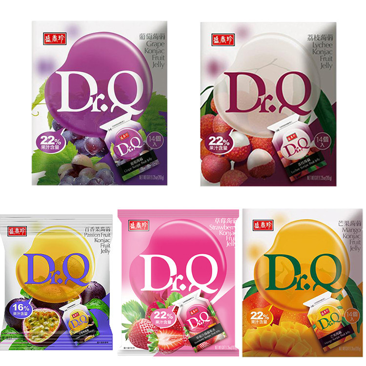 盛香珍DR.Q蒟蒻系列(葡萄/荔枝/芒果/百香果/草莓)(265G/包)【愛買】 | 蝦皮購物