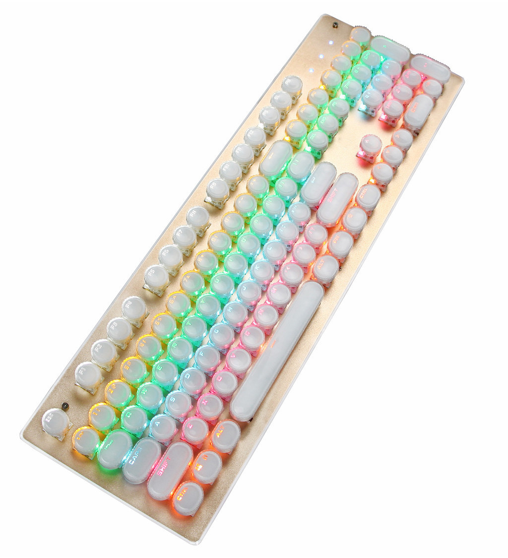 🔥免運🔥鍵帽 朋克鍵帽 注音鍵帽 朋克注音 主播同款朋克圓形鍵帽水晶字符透光104鍵機械鍵盤鍵帽送拔鍵器 | 蝦皮購物