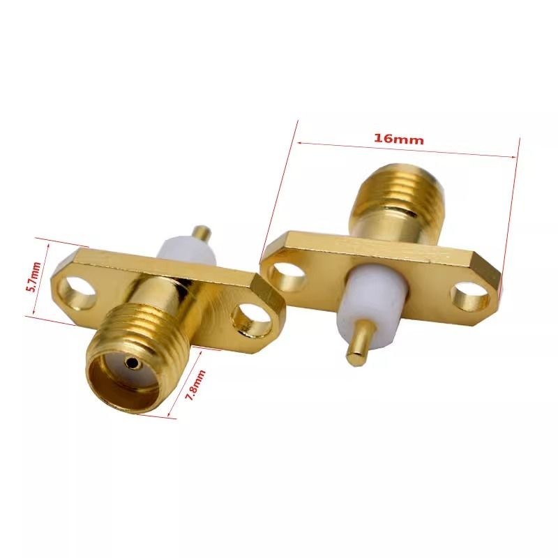 SMA-KF-4-3 SMA射頻同軸接母座母頭菱形方板法蘭焊接天線座 | 蝦皮購物